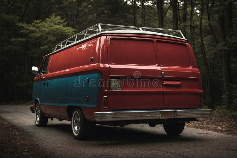 The Van, the Rear Quarter Panel and Taillight from a Slight Angle Stock ...
