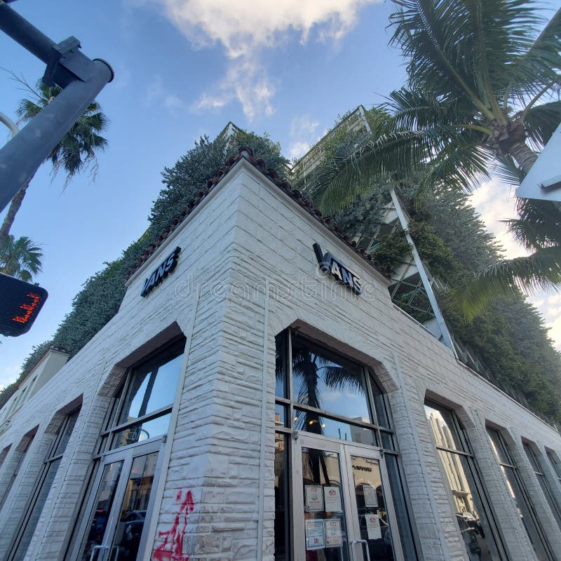 Van store in Miami editorial photography. Image of scraper - 211997317