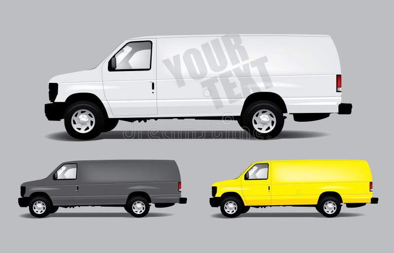 Van template stock vector. Illustration of blank, view - 17389047