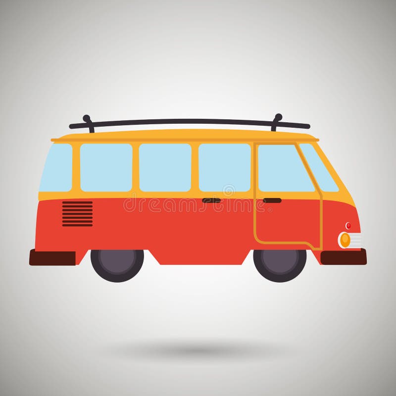 Van tourist design stock illustration. Illustration of summer - 71205483