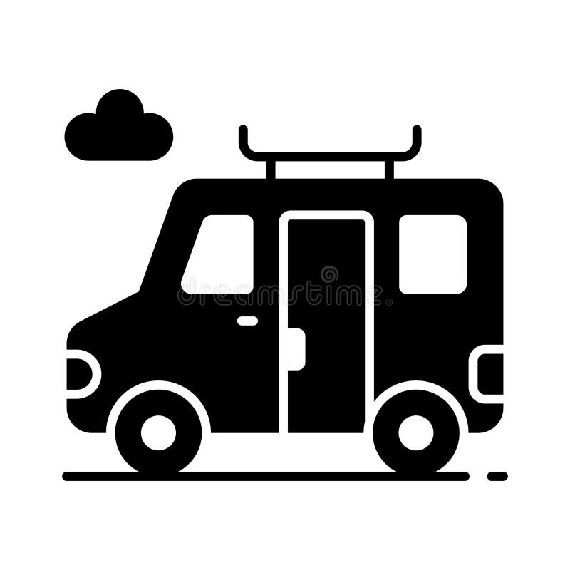 A Van for Traveling, Grab this Editable Icon of Travel Van, Minibus for ...