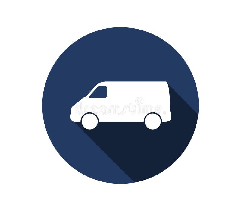 Van truck icon stock illustration. Illustration of delivery - 93952056