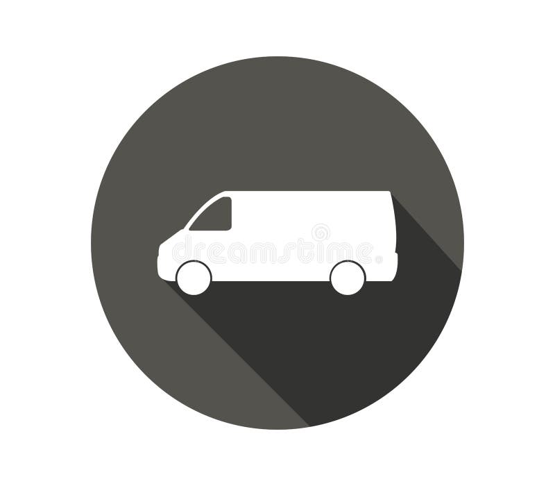 Van truck icon stock illustration. Illustration of delivery - 93952056