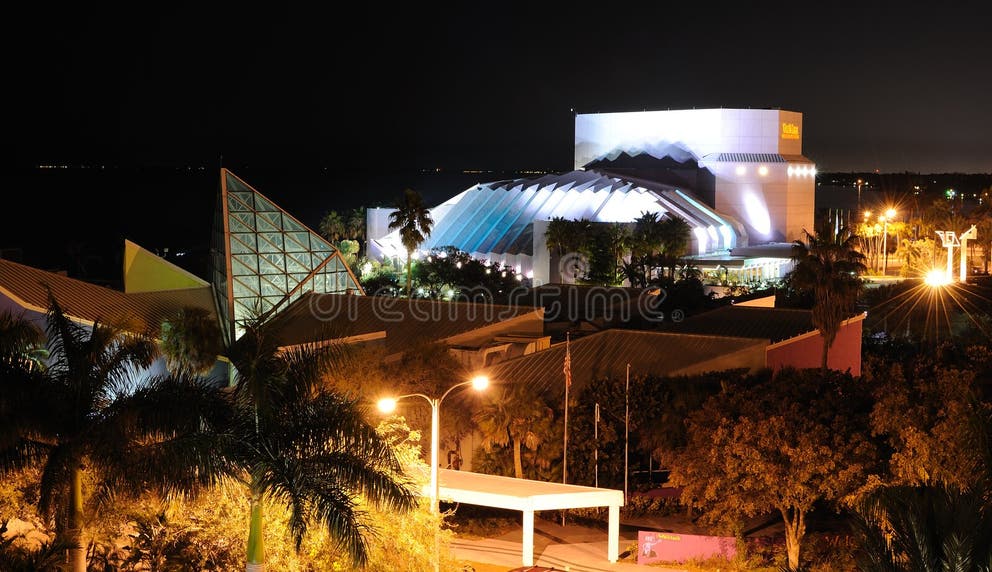 Van Wezel Performance Art Hall Editorial Stock Image - Image of palm ...