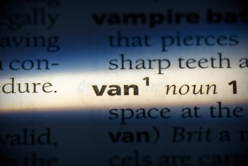 Van stock photo. Image of isolated, education, macro - 161575746