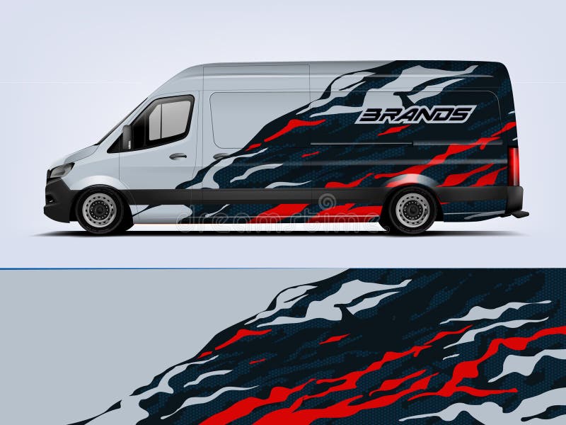 Van5 stock vector. Illustration of auto, livery, creative - 293119945