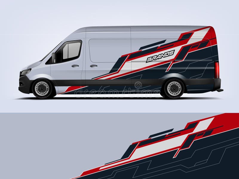 Van5 stock vector. Illustration of decal, concept, camouflage - 293119936