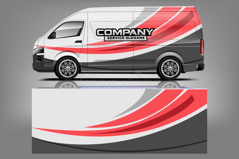 Van Wrap Design. Wrap, Sticker and Decal Design Stock Vector ...