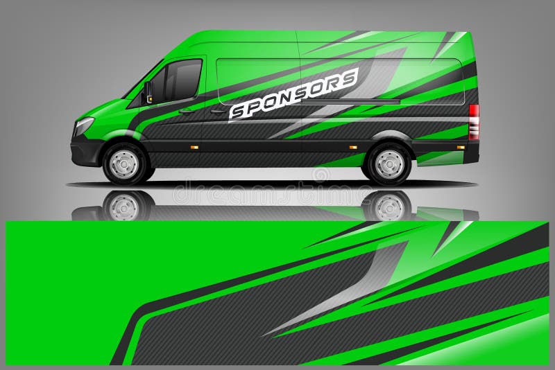 Van Wrap Livery Design. Ready Print Wrap Design for Van. - Vector Stock ...