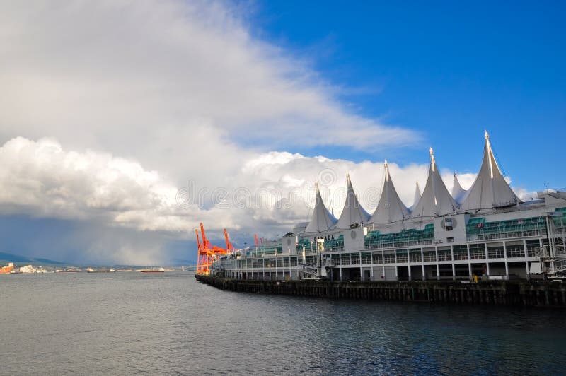 Canada Place in Vancouver editorial photography. Image of downtown ...