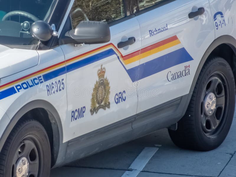 A Close Up To A Rcmp Or Royal Canadian Mounted Police Vehicle Editorial