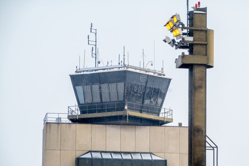 An Old Tower Cab Control Tower Editorial Image - Image of europe, blue ...