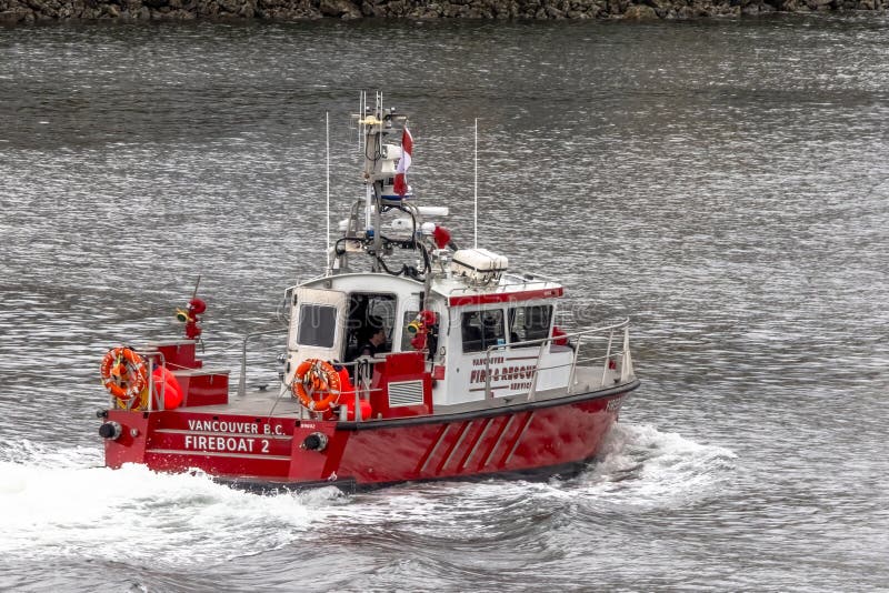 A Vancouver Fire Rescue Services Boat Editorial Stock Image - Image of ...