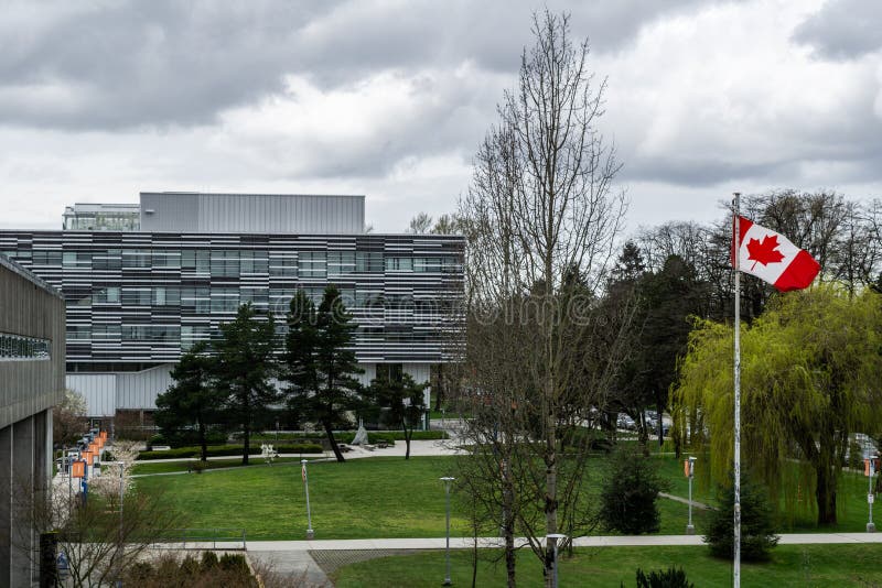 VANCOUVER, CANADA - April 14, 2018: Langara College Building Spring ...