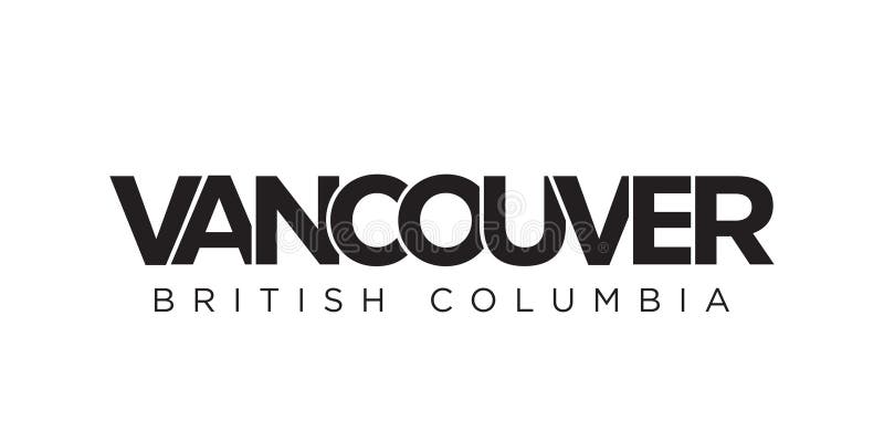Vancouver in the Canada Emblem. the Design Features a Geometric Style ...