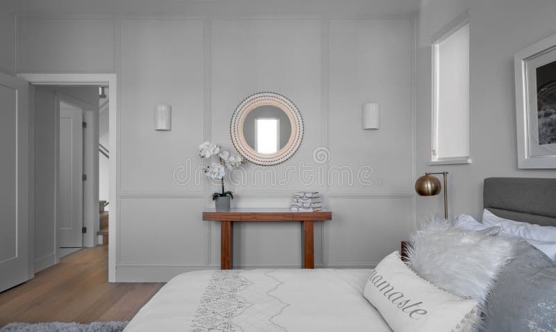 Side Shot of the Master Bedroom with the Door Open Editorial ...