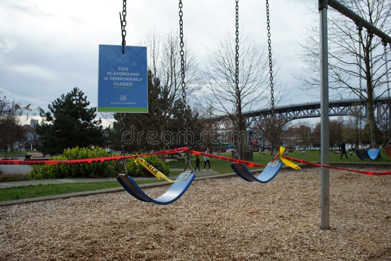 Playground lockdown editorial stock photo. Image of banned - 177291628