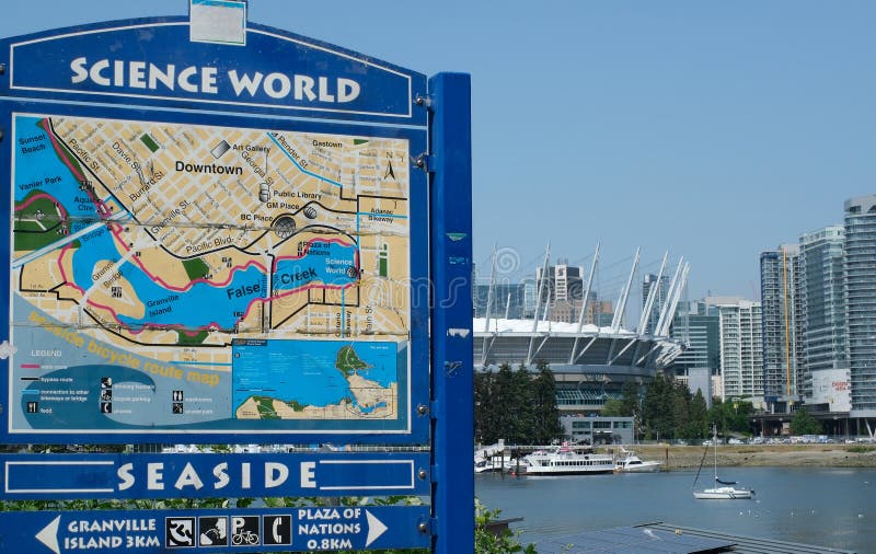 Vancouver, Canada 03.23.2024 Views of the Landmark Science World ...