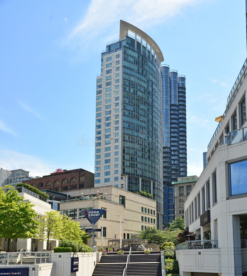 Downtown Vancouver Modern Architecture Editorial Photography - Image of ...