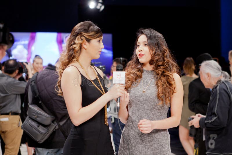 Vancouver Fashion Week editorial image. Image of interview - 68509340