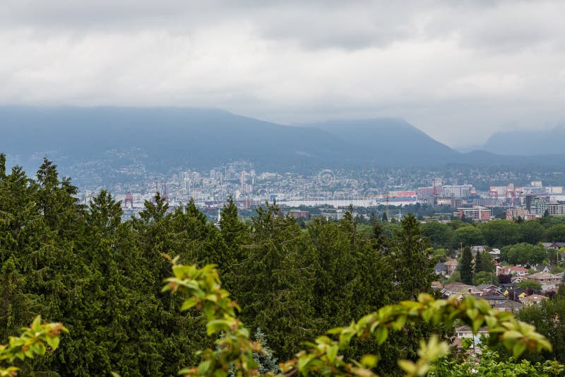 Vancouver from the Highlands Stock Image - Image of mountains, columbia ...