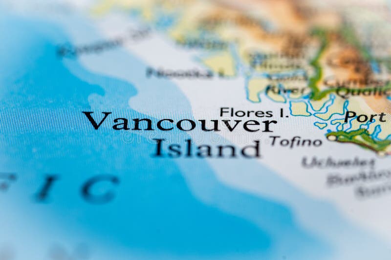 Vancouver Island, Canada Highlighted on a World Map Stock Image - Image ...