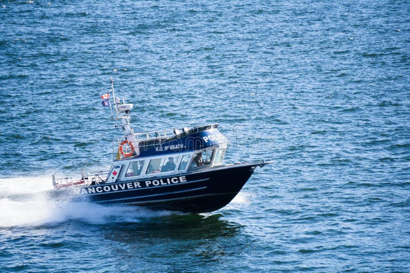 Vancouver Police Boat editorial stock image. Image of vancouver - 183099994
