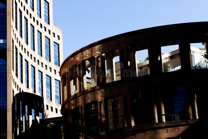 Vancouver Public Library in the Downtown - Canada Stock Photo - Image ...