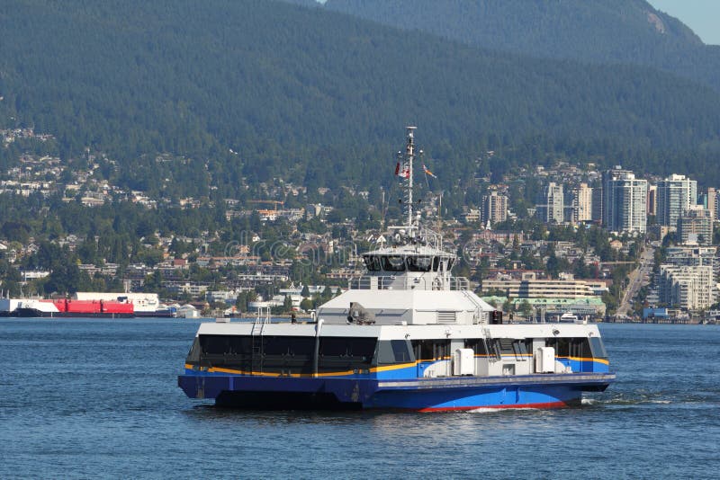 Vancouver Seabus Commuter Ferry Stock Image - Image of british, coast ...