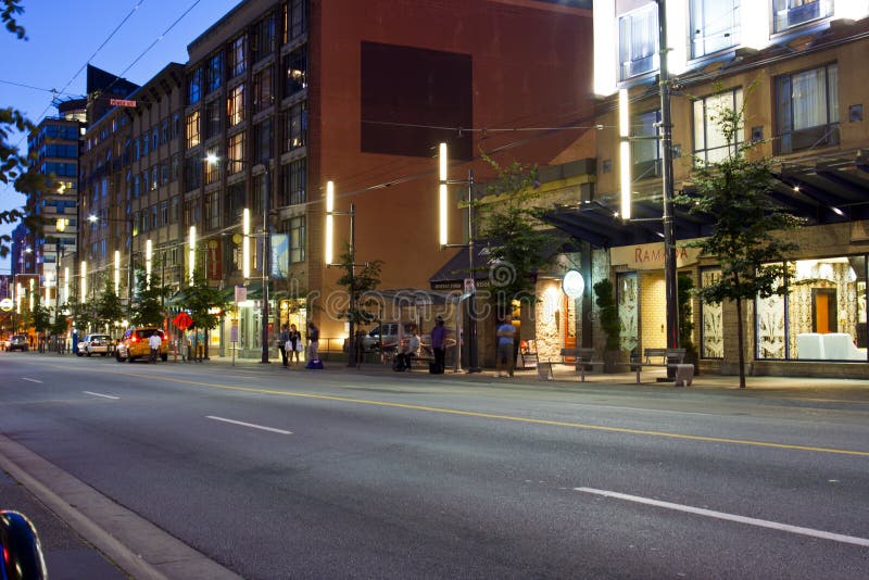 Vancouver Street editorial image. Image of columbia, pedestrians - 33302620