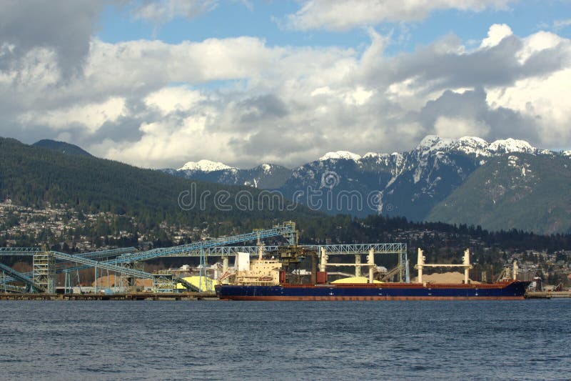 Vancouver Wharves stock image. Image of commerce, marine - 19022431