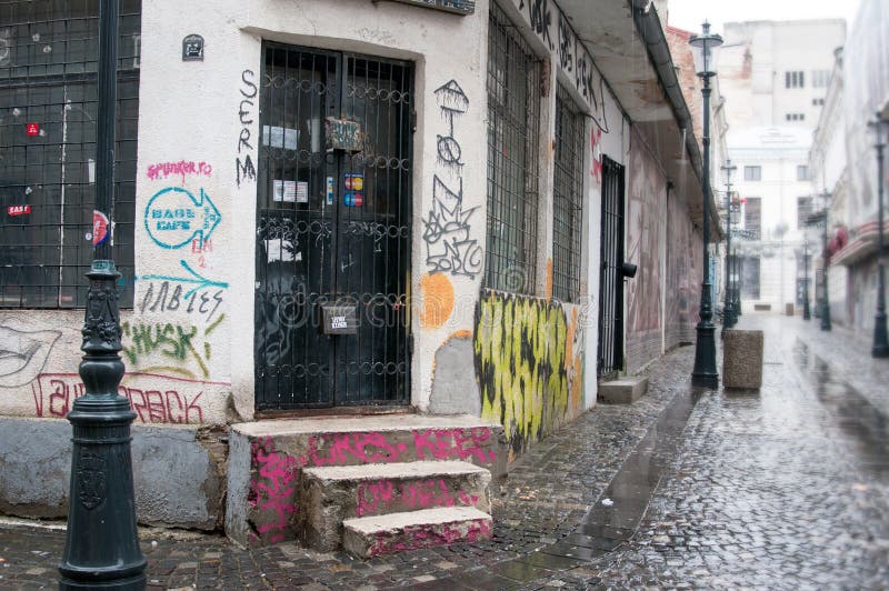 Vandalised building editorial stock image. Image of historic - 49940084