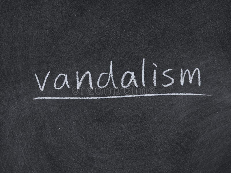 Vandalism stock image. Image of chalkboard, learning - 235136477