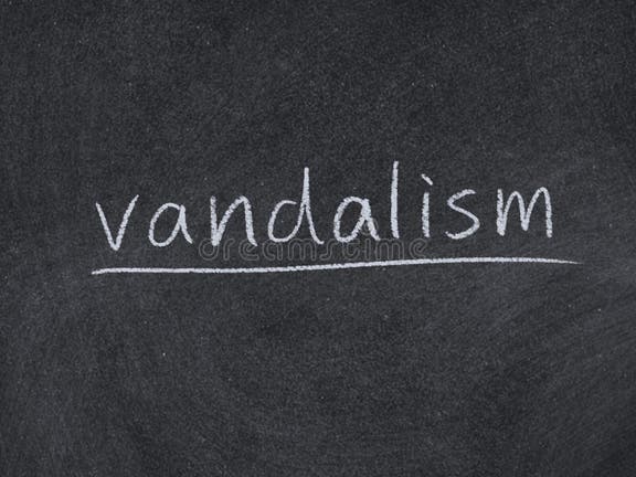 Vandalism stock image. Image of chalkboard, learning - 235136477