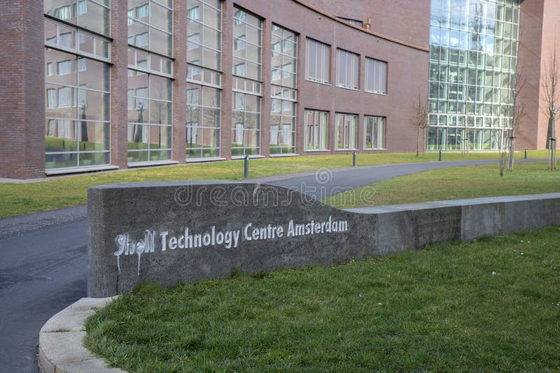 Vandalized Billboard Entrance of the Shell Building at at Amsterdam the ...