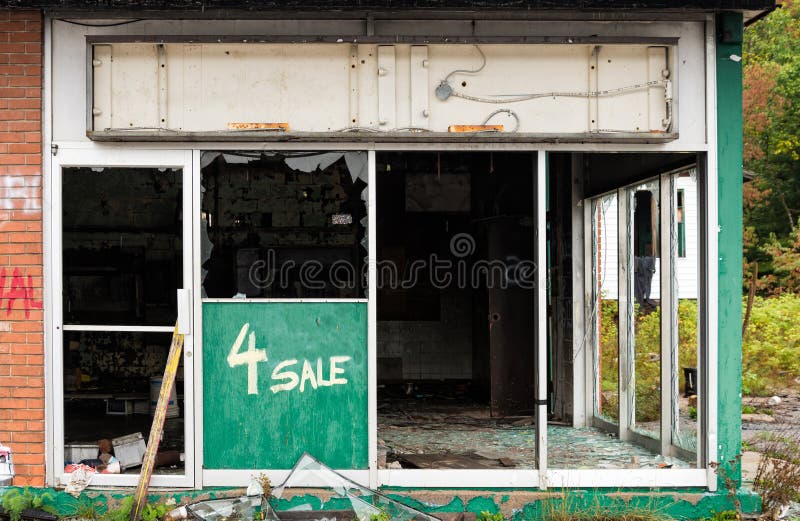 Vandalized store stock photo. Image of sale, vandalized - 34091624