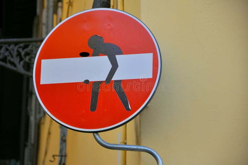 Vandalized Street Sign, Art Stickers by an Original Artist Named Clet ...