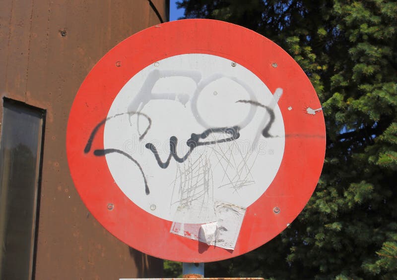 Vandalized Street Sign, Art Stickers by an Original Artist Named Clet ...