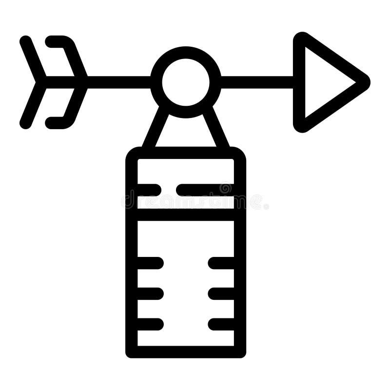 Vane Icon Outline Vector. Pinwheel House Stock Illustration ...