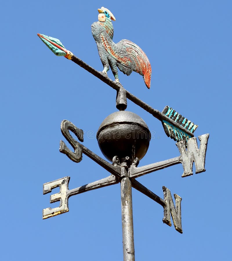 Vane To Indicate the Direction of the Winds Stock Image - Image of ...