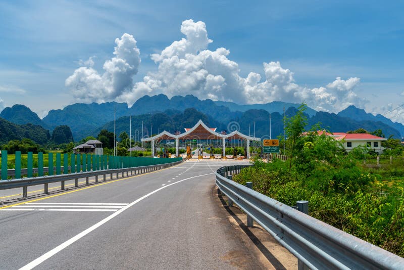 Vang Vieng, Laos - Jul 20, 2022 : Laos First Express Road from ...