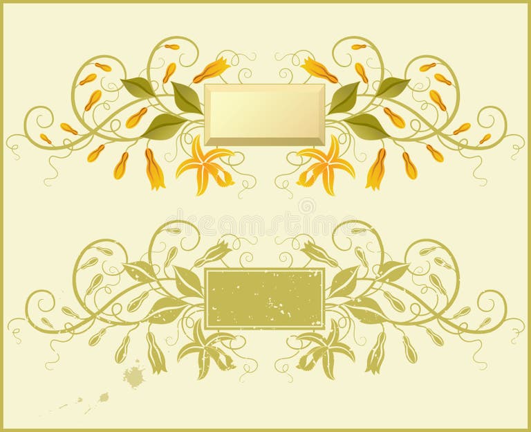 Vanilla Flower Frame Stock Illustrations – 499 Vanilla Flower Frame ...
