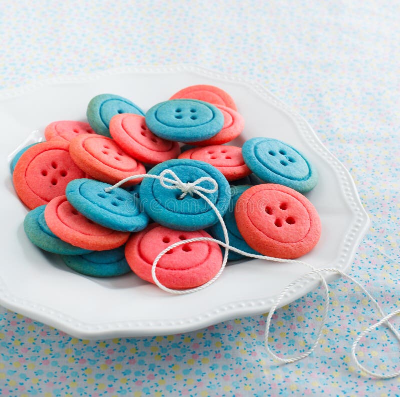 Vanilla button cookies stock photo. Image of dessert - 30506902