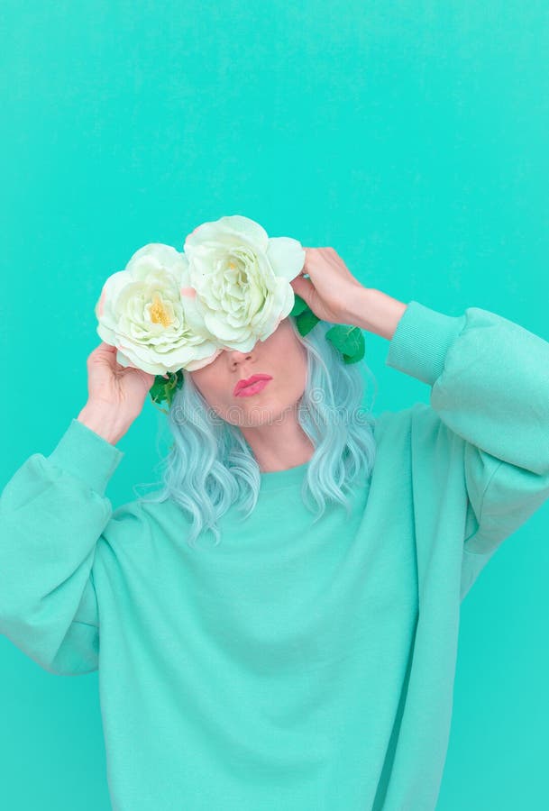 Vanilla Casual Style Girl Aesthetic Monochrome Color Trends Aqua
