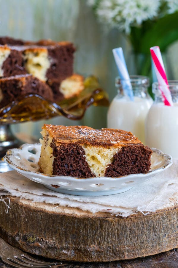 Marble cake stock photo. Image of fresh, marble, bake - 179852792