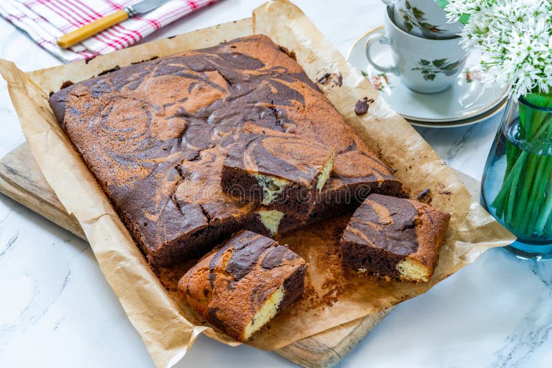 Marble cake stock photo. Image of round, bake, closeup - 179853142