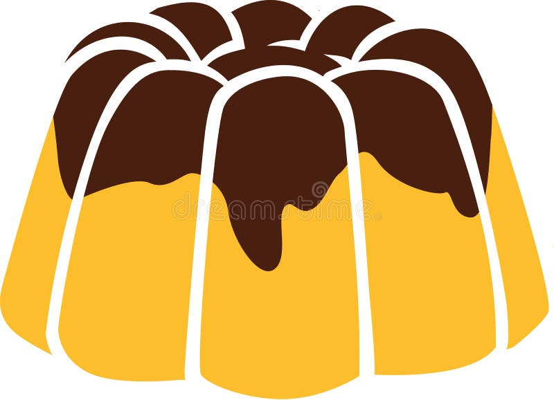 Vanilla chocolate Pudding stock vector. Illustration of sugar - 107186716