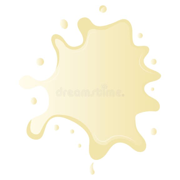 Vanilla Splash Illustration with Abstract Design Stock Illustration ...