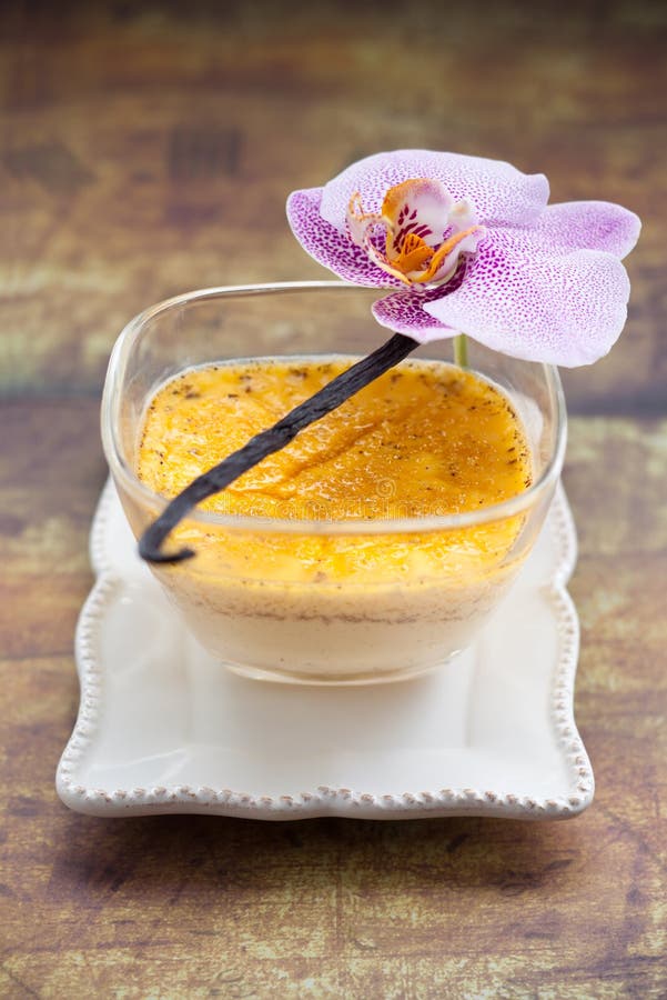 Vanilla flan stock image. Image of gourmet, plate, cuisine - 25901713