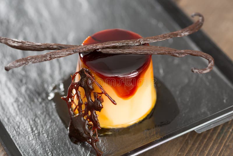 Vanilla flan stock photo. Image of cotta, flan, dairy - 54807194